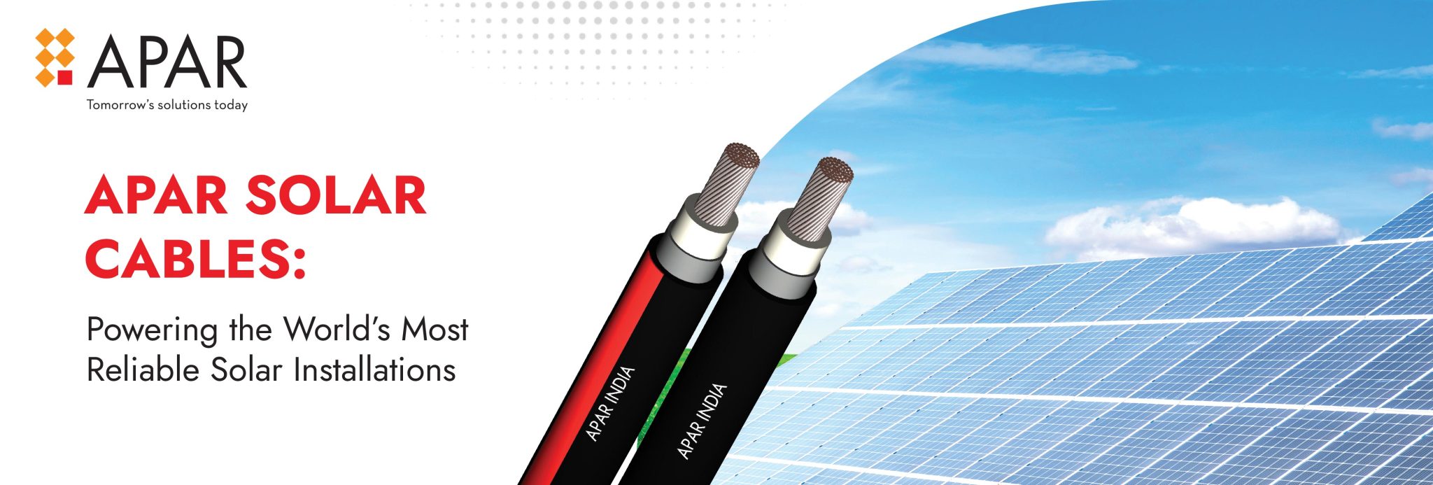 APAR Solar Cables for Utility-Scale, High-Reliability PV Projects